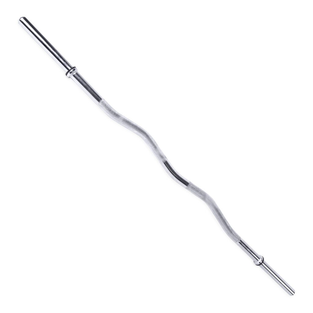 CAP STANDARD SOLID CHROMED E-Z CURL BAR, 47 IN - American Fitness ...